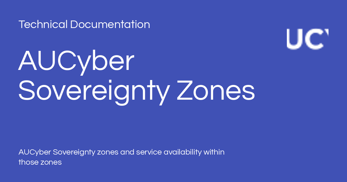 AUCyber Sovereignty Zones - Technical Documentation