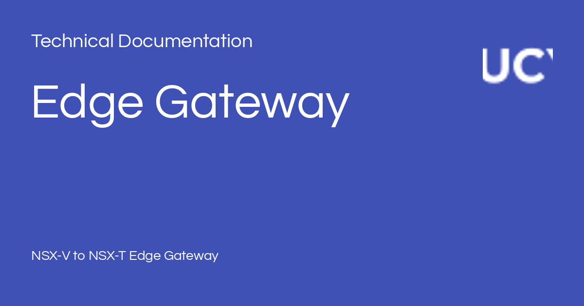 Edge Gateway - Technical Documentation